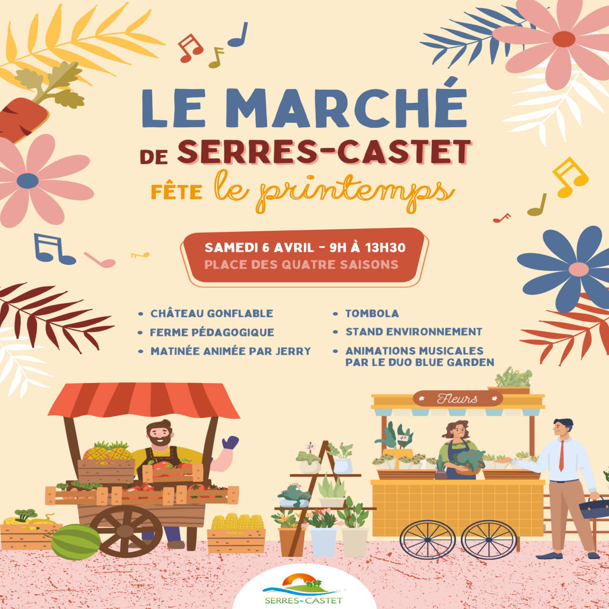 Le samedi 6 avril prochain, le marché de Serres-Castet fêtera le ...